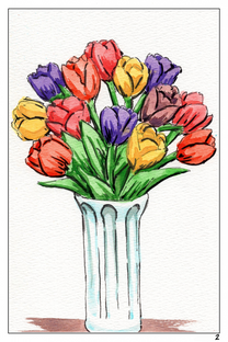 Plants and Flowers themed watercolor coloring book – Wondering Watercolor