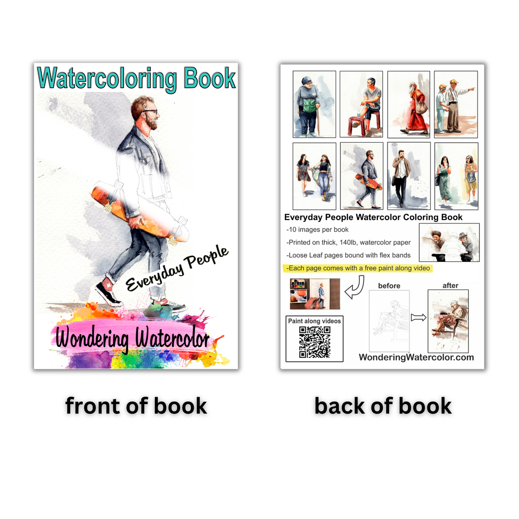 Watercolor Coloring Books – Wondering Watercolor